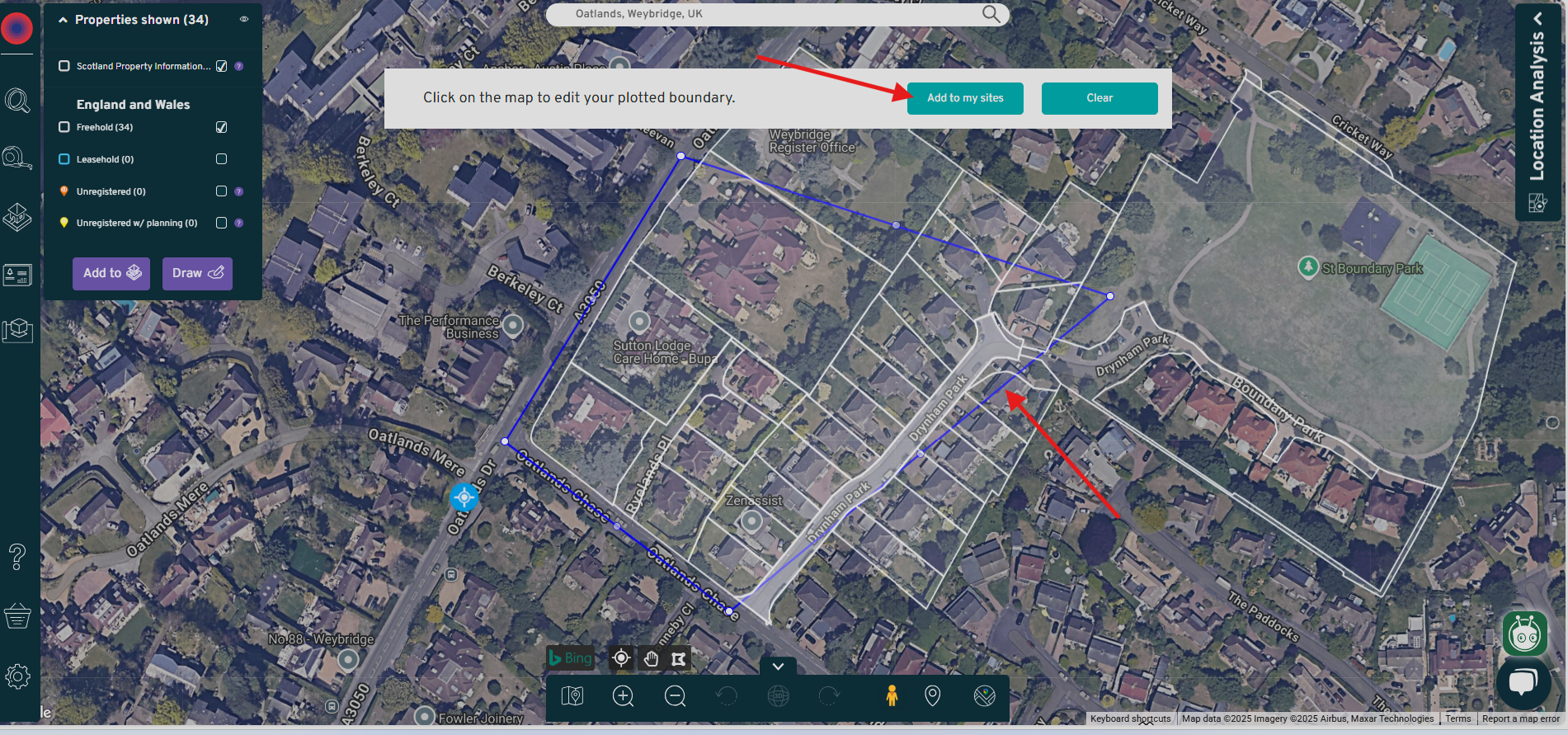 What is a boundary search and how do I perform one?